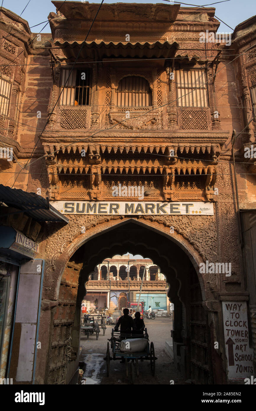 INDIA/Rajasthan/Jodhpur/January 2016: In the old town, the elaborate ...