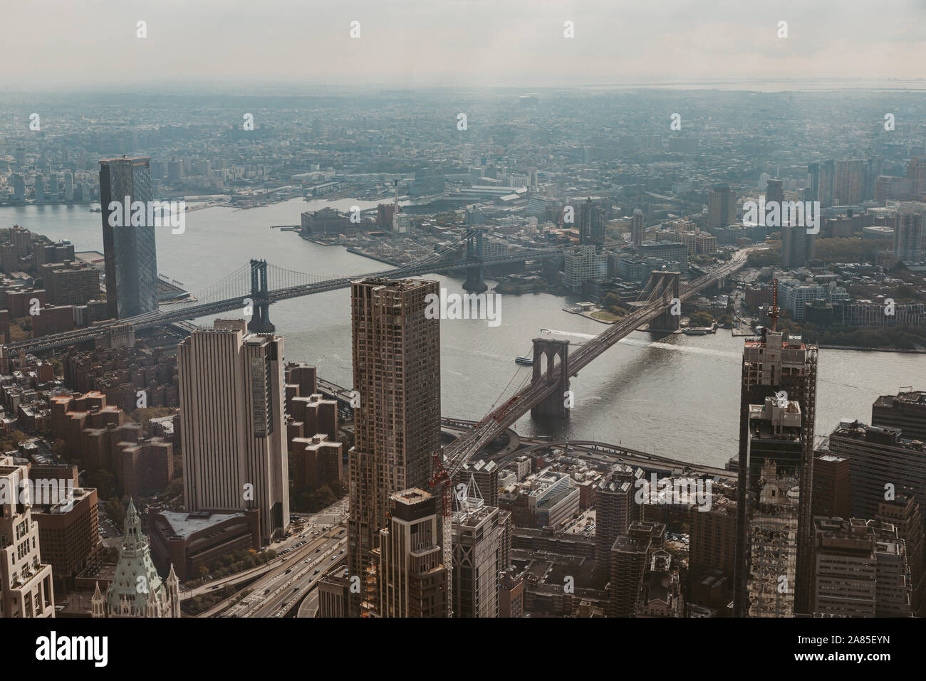 Elevated view bridges new york hi-res stock photography and images - Alamy
