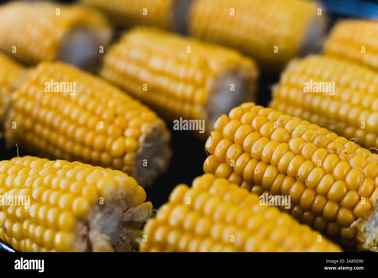 Fresh baked corn cobs hi-res stock photography and images - Alamy