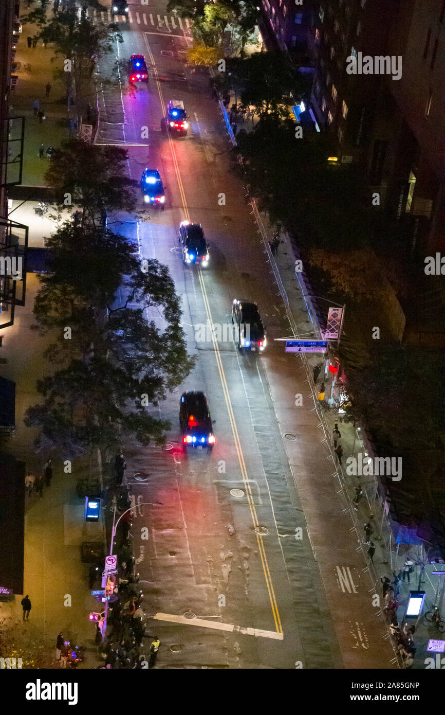 Nypd police car lights hi-res stock photography and images - Alamy