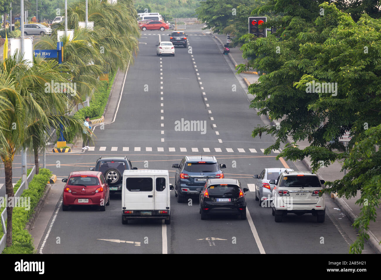 Manila, Philippines - June 28, 2017: Traffic on the streets of Manila ...