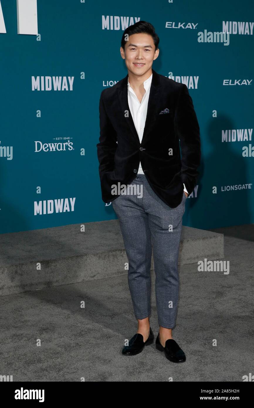 Los Angeles, CA. 5th Nov, 2019. Kenny Leu at arrivals for MIDWAY ...
