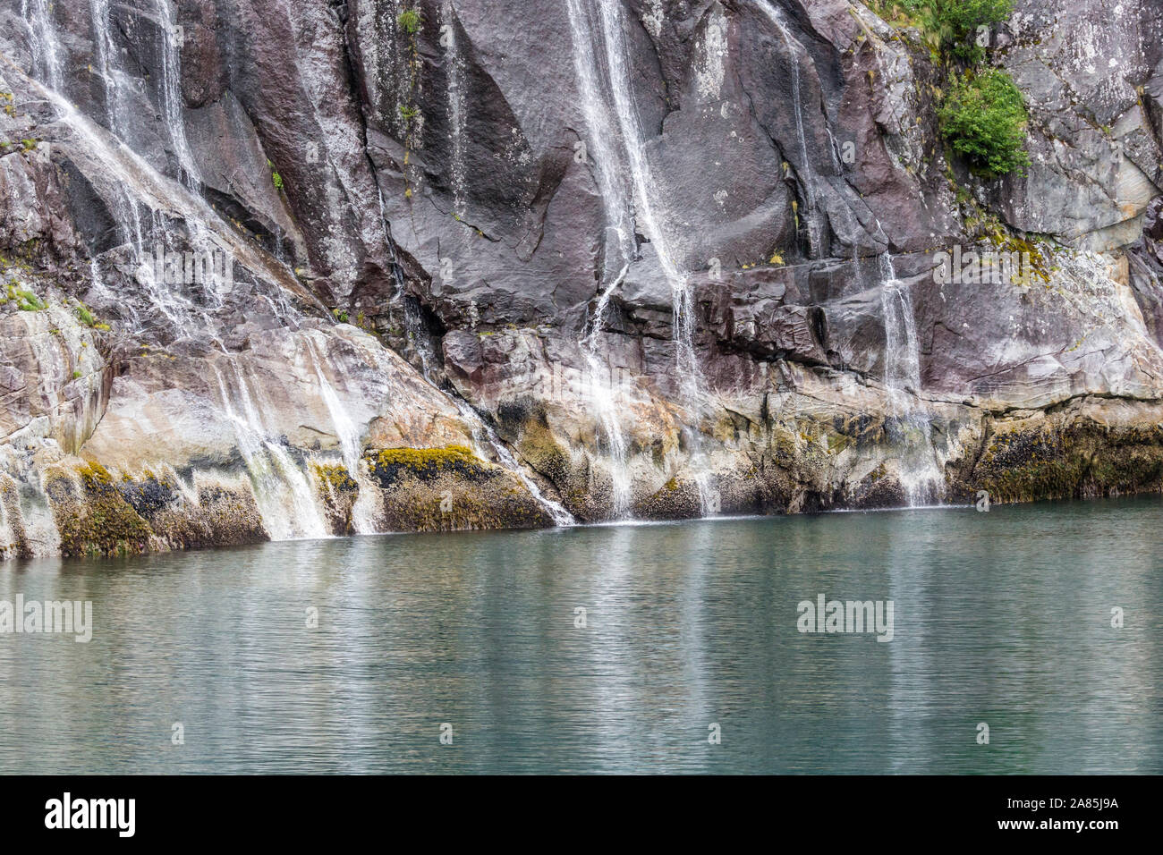 A landscape view of Kenai Fjords National Park in Alaska in the Kenai ...