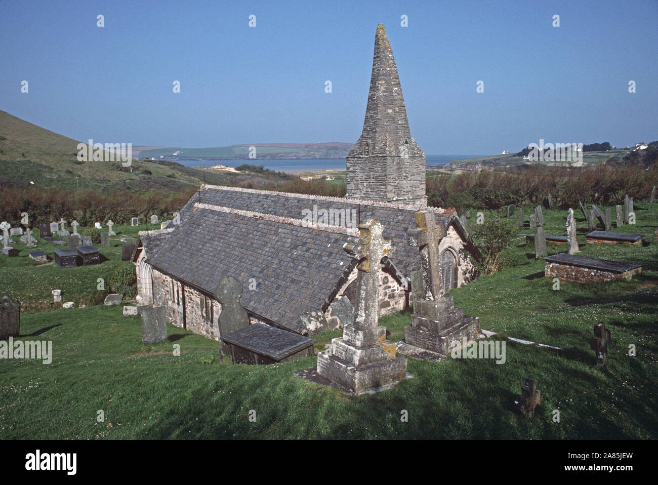 St Enedoc's church where Poet Laureate John Betjeman is buried ...