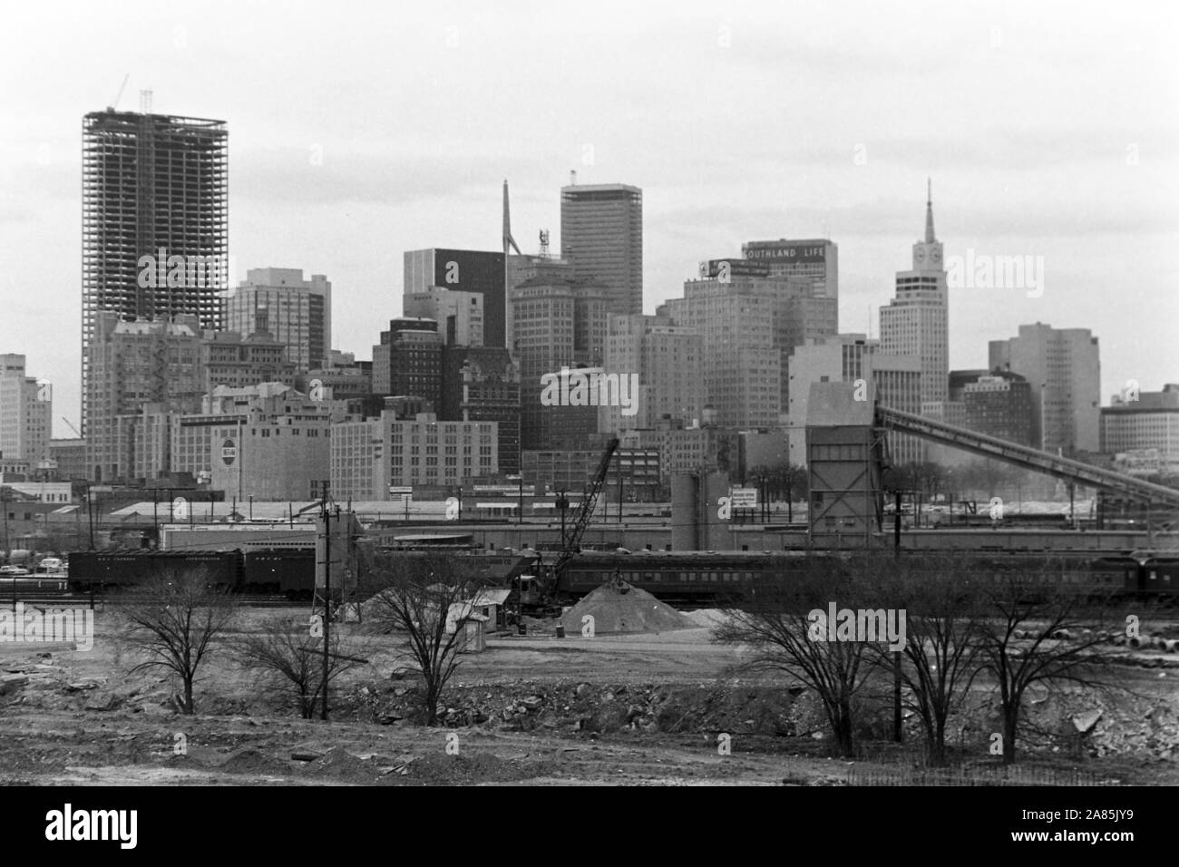 Stadtansicht von Dallas, Texas, 1960er. City view of Dallas, Texas ...