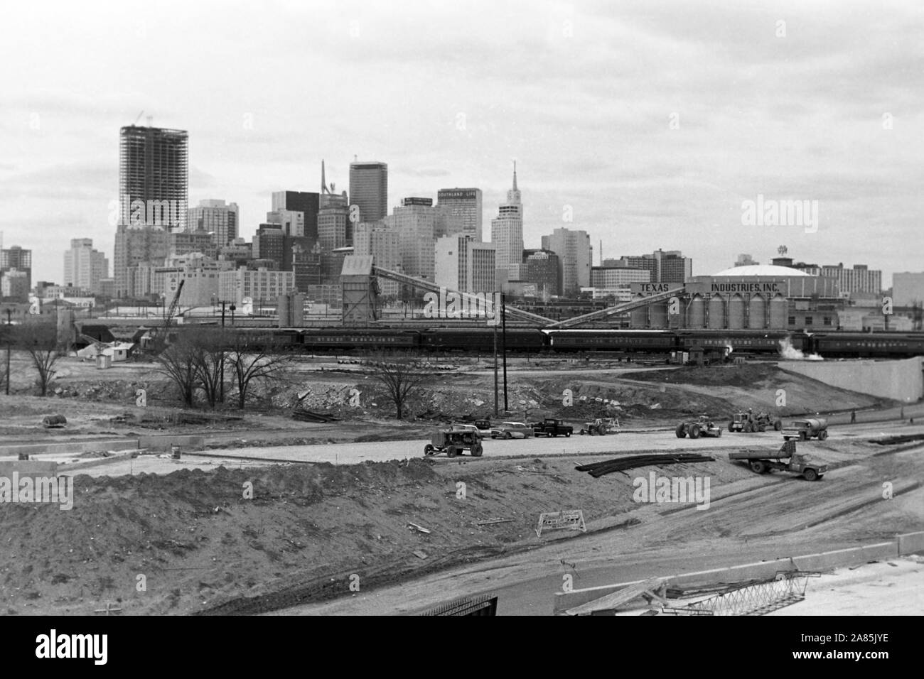 Stadtansicht von Dallas, Texas, 1960er. City view of Dallas, Texas ...