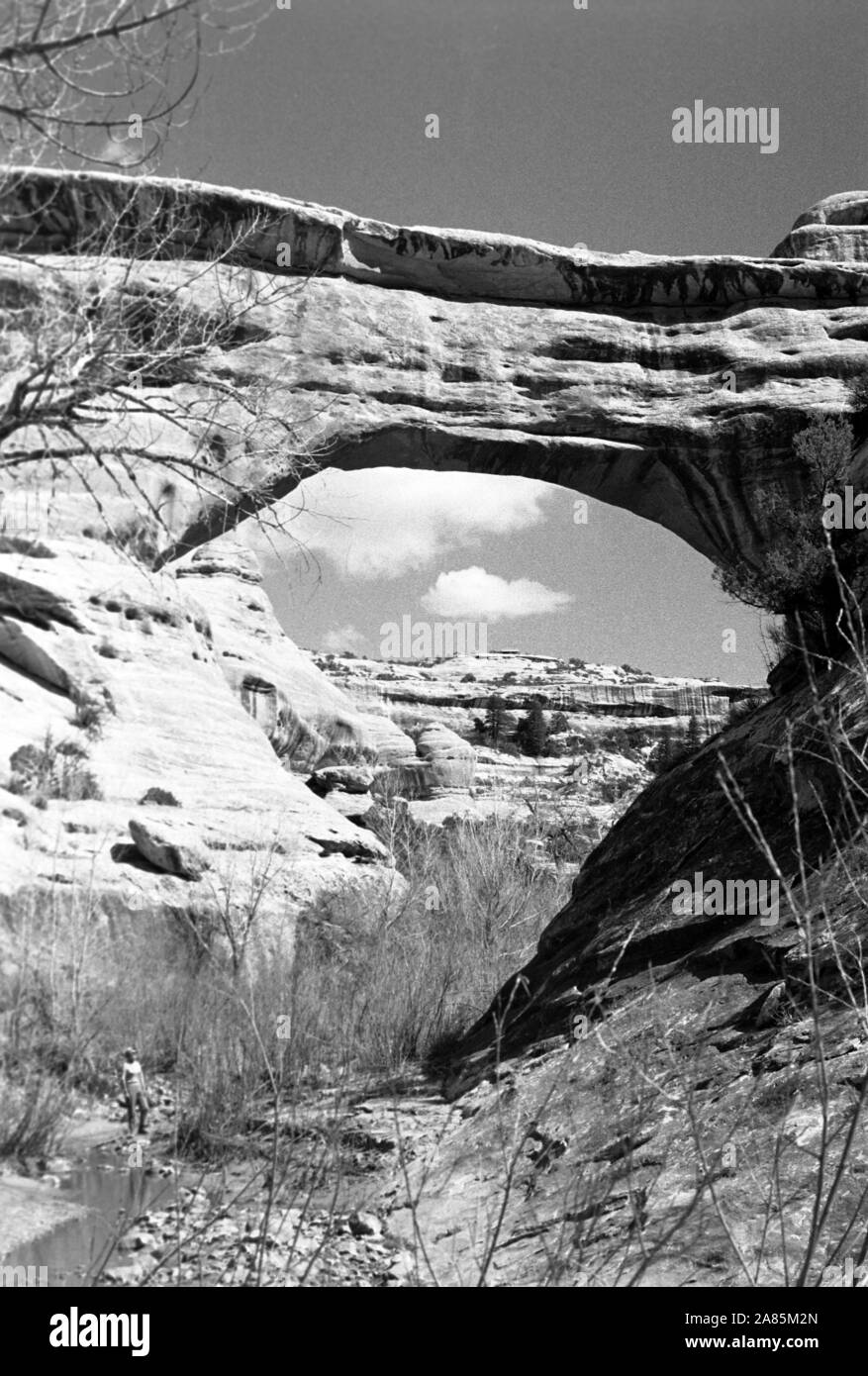 Sandsteinbogen in Utah, 1960er. Sandstone Arch in Utah, 1960s Stock ...
