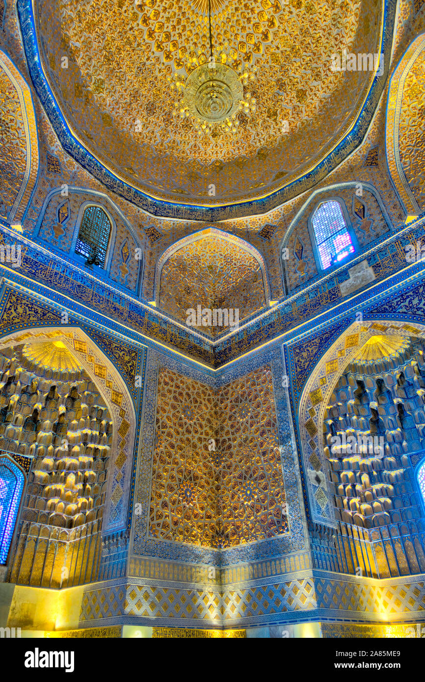 Interior of the gur e amir hi-res stock photography and images - Alamy