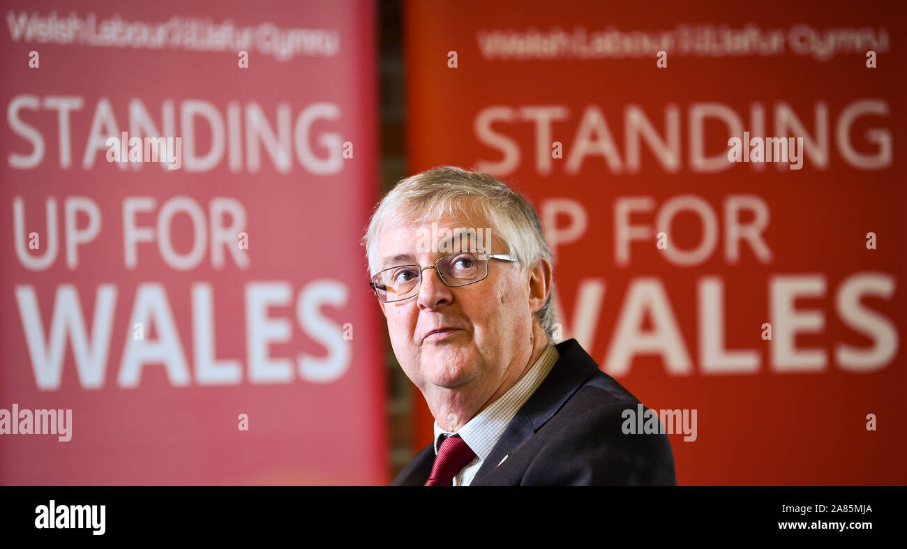 Welsh Labour Leader Mark Drakeford AM, at the launch of the Welsh ...