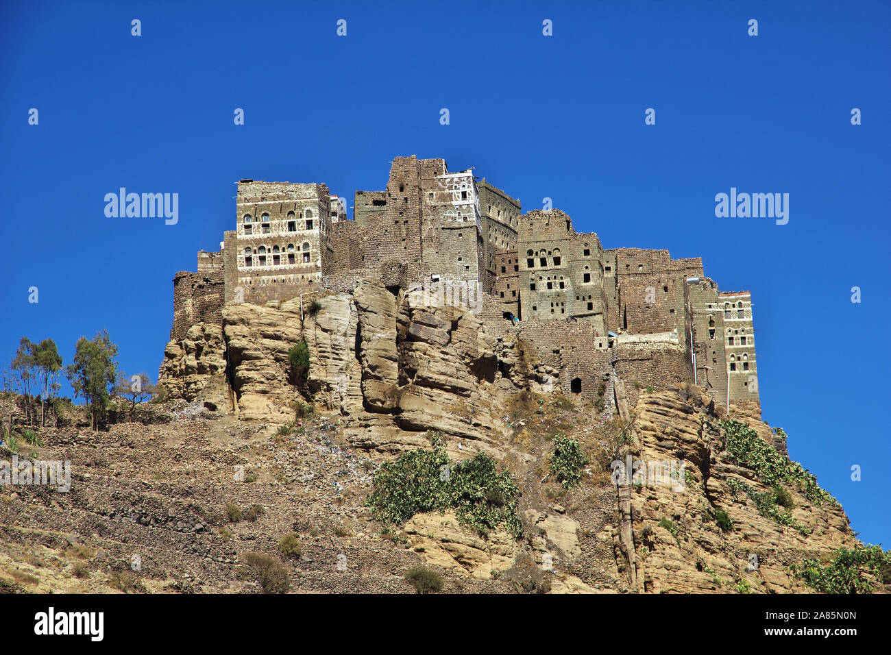 Al Hatab village in Yemen Stock Photo - Alamy