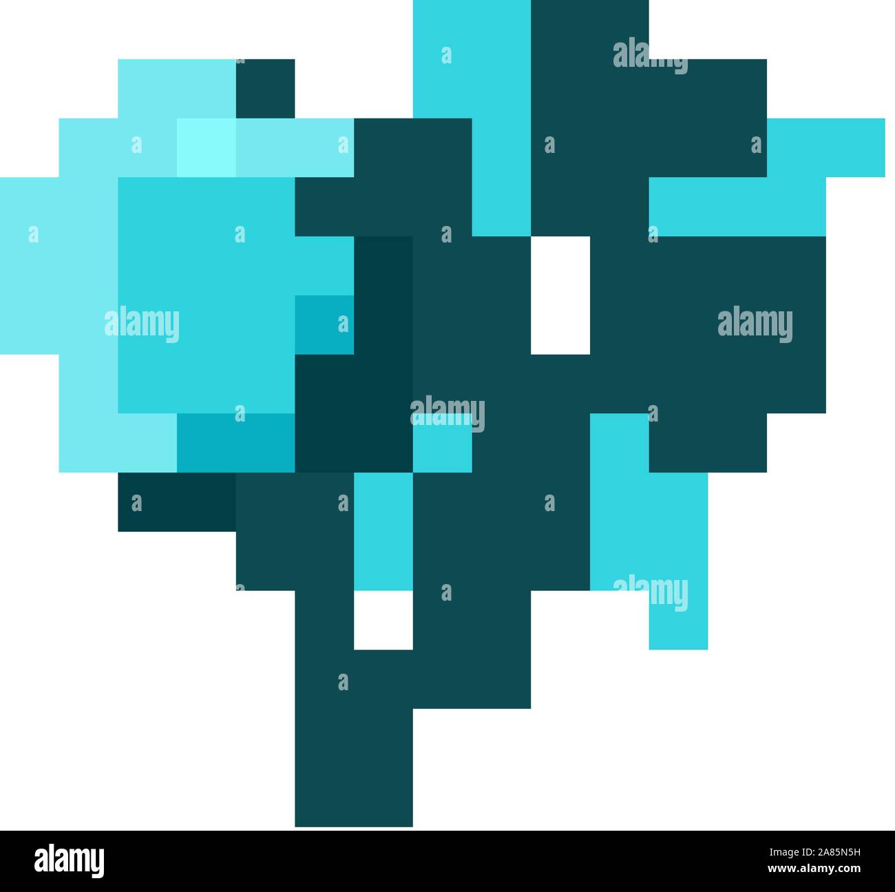 Blue balloon popped on white background illustration Stock Vector Image ...