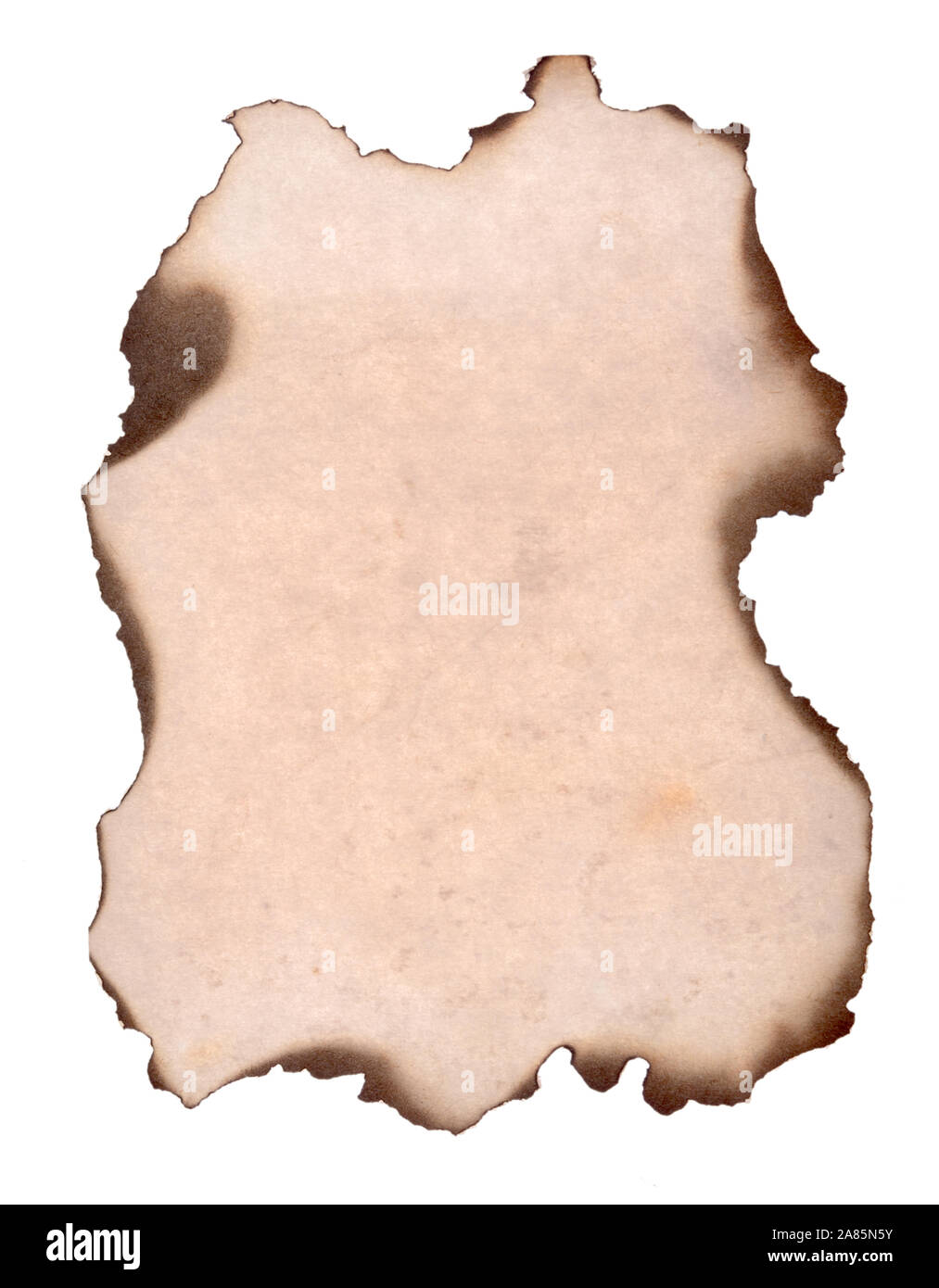 Burnt paper isolated on white background Stock Photo - Alamy