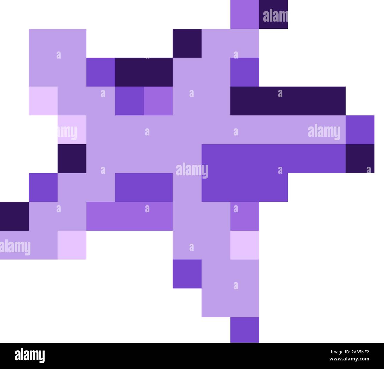 Purple starfish on white background illustration Stock Vector Image ...