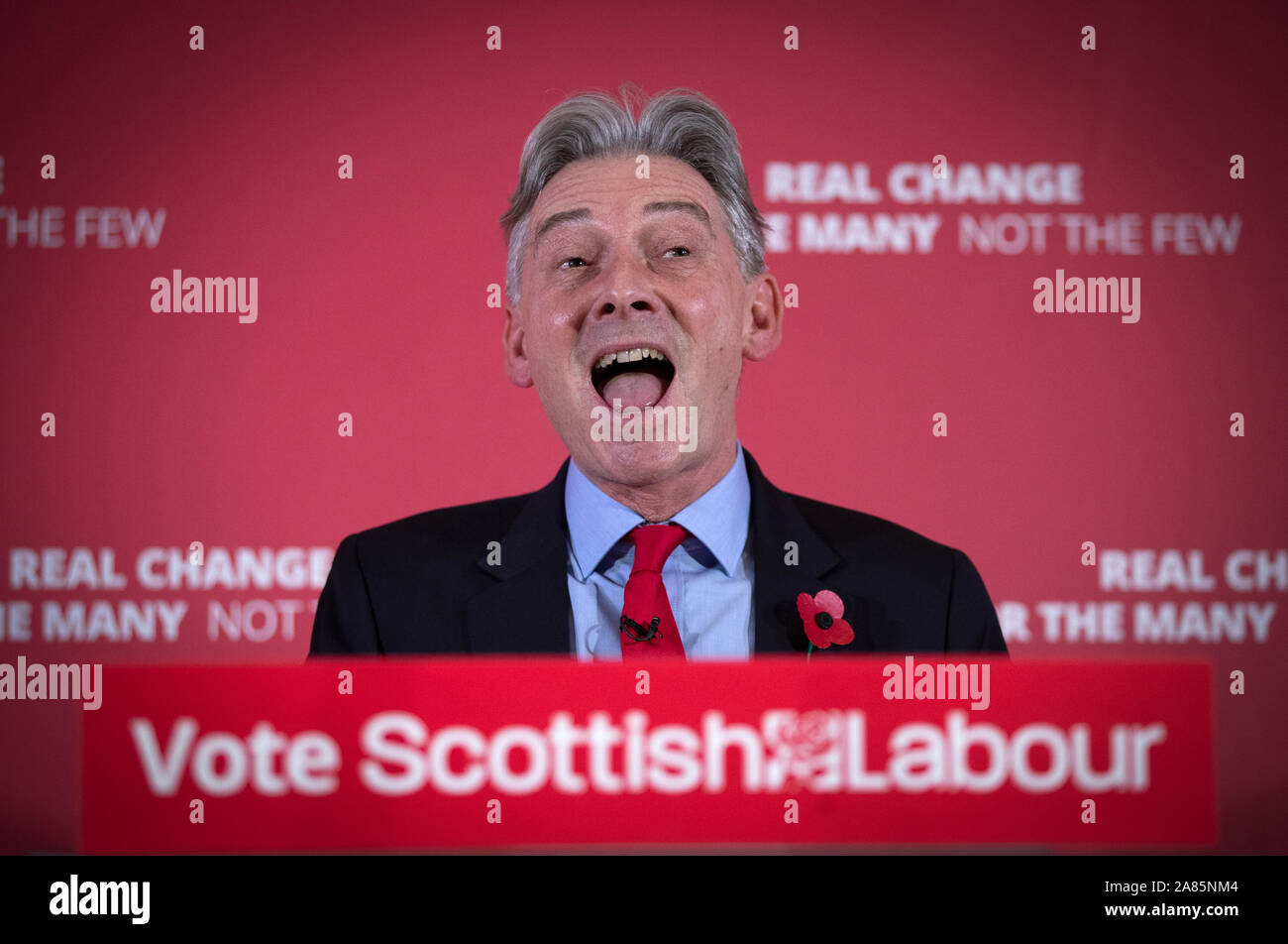 Scottish Labour leader Richard Leonard at Maryhill Burgh Halls, Glasgow ...