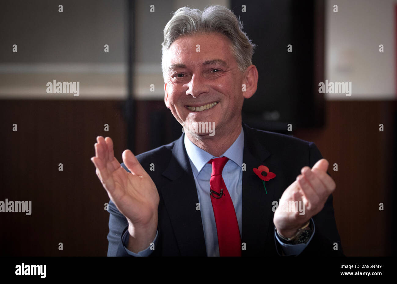 Scottish Labour leader Richard Leonard at Maryhill Burgh Halls, Glasgow ...