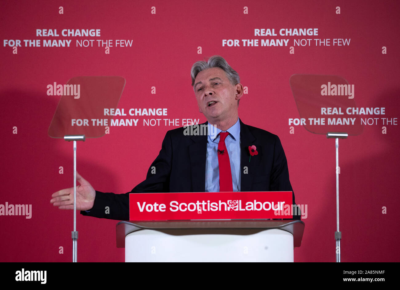 Scottish Labour leader Richard Leonard at Maryhill Burgh Halls, Glasgow ...
