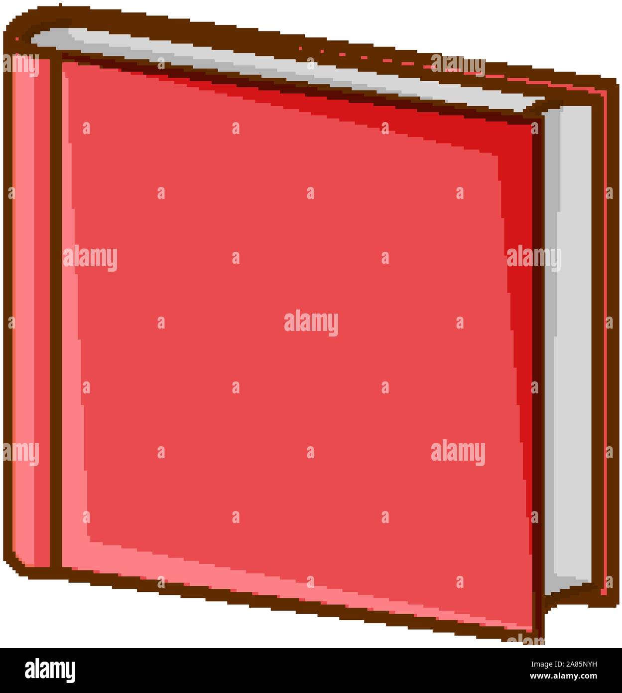 Red book on white background illustration Stock Vector Image & Art - Alamy