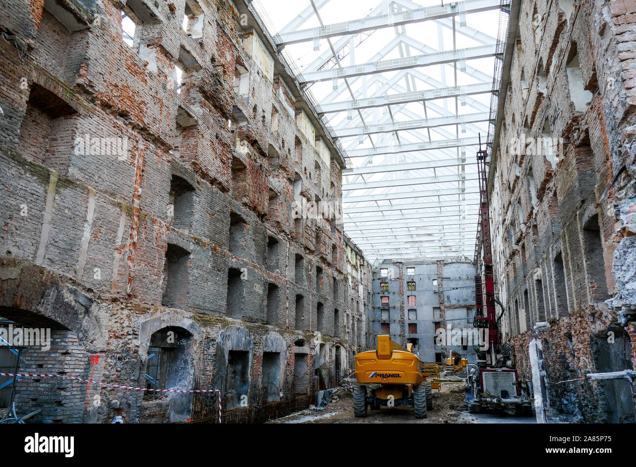 Cukrarna reconstruction site, Ljubljana, Slovenia Stock Photo - Alamy