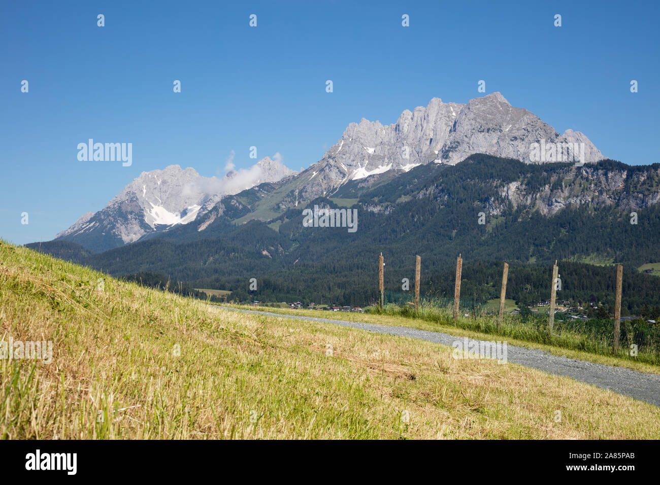 Wilder Kaiser, Kaisergebirge, Alps, Tirol, Austria, Europe Stock Photo ...