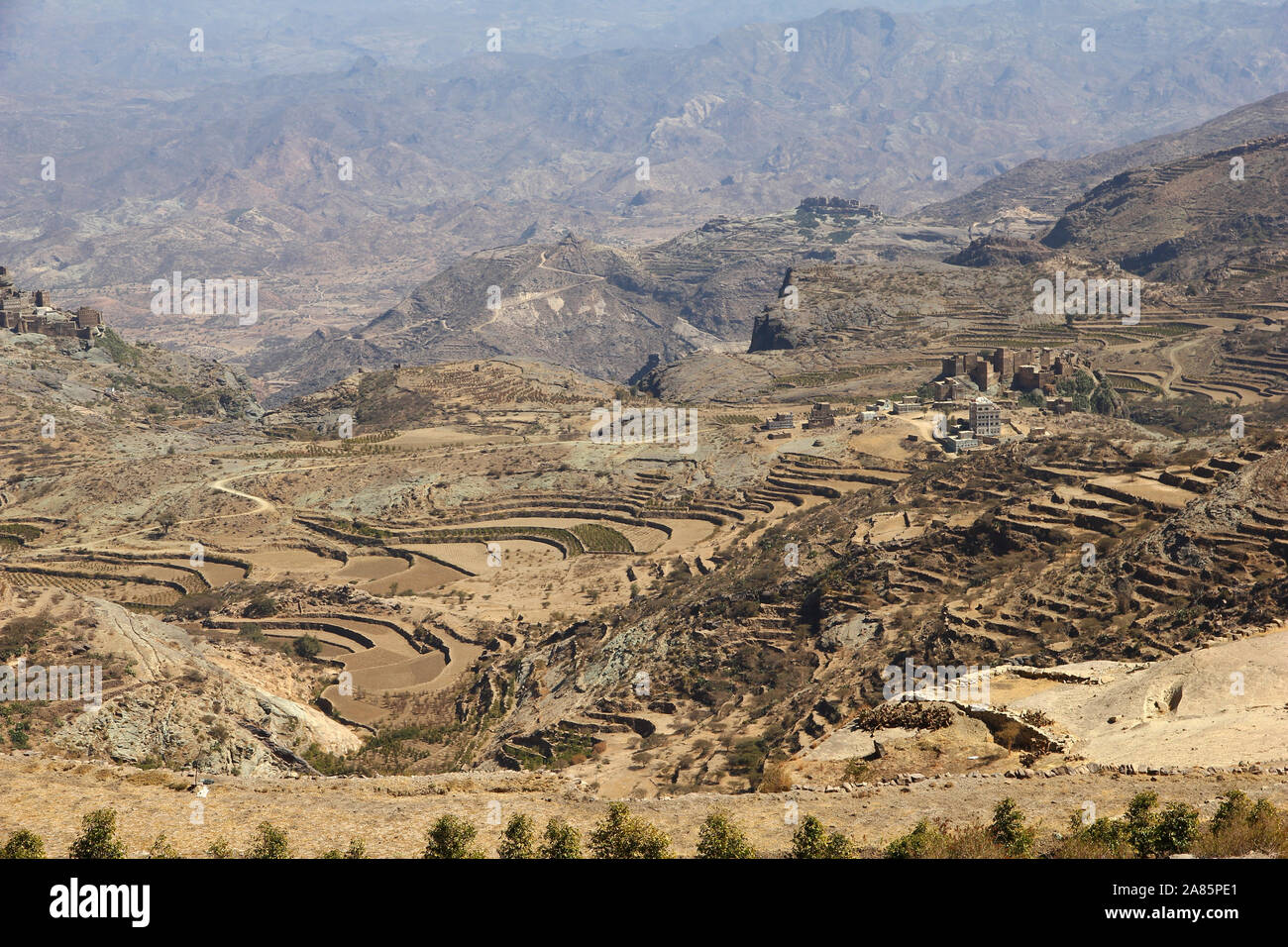 Al Hatab village in Yemen Stock Photo - Alamy