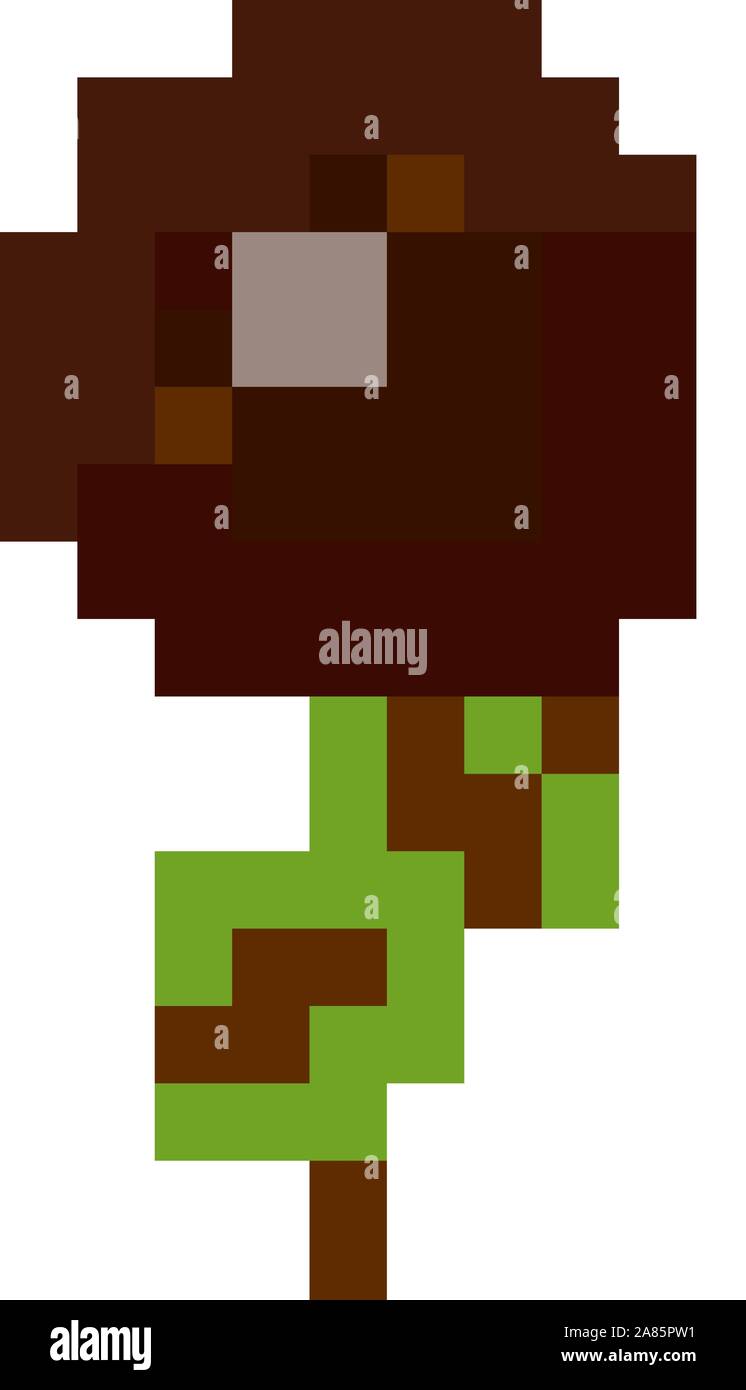 Single flower in red color illustration Stock Vector Image & Art - Alamy