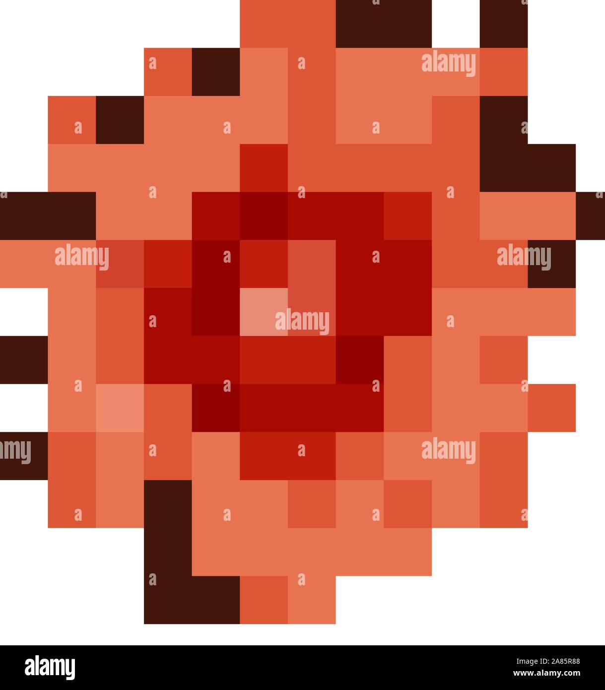 Single flower in red color illustration Stock Vector Image & Art - Alamy