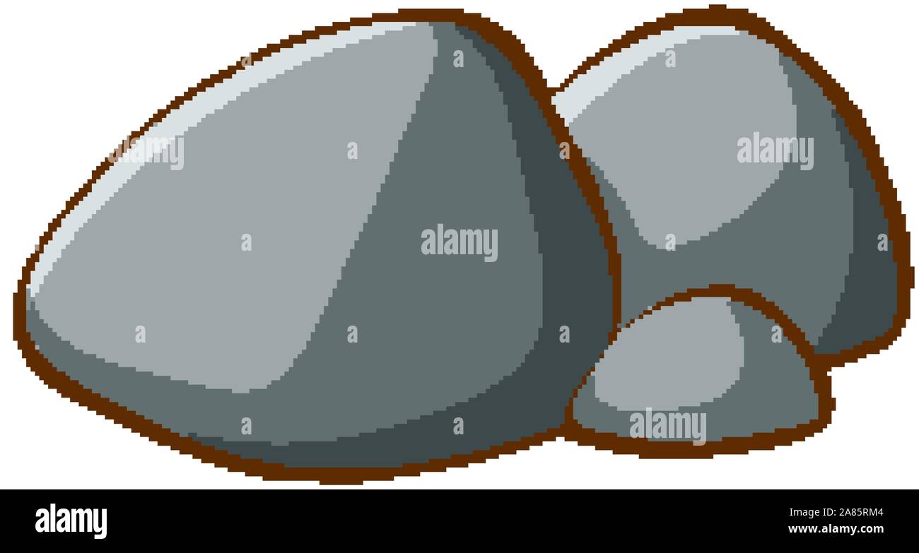 Rocks on white background illustration Stock Vector Image & Art - Alamy