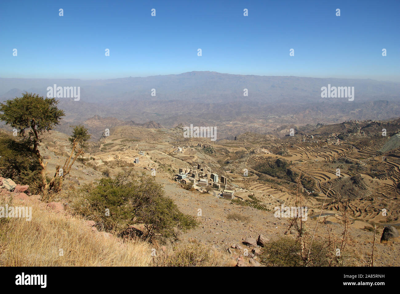 Al Hatab village in Yemen Stock Photo - Alamy