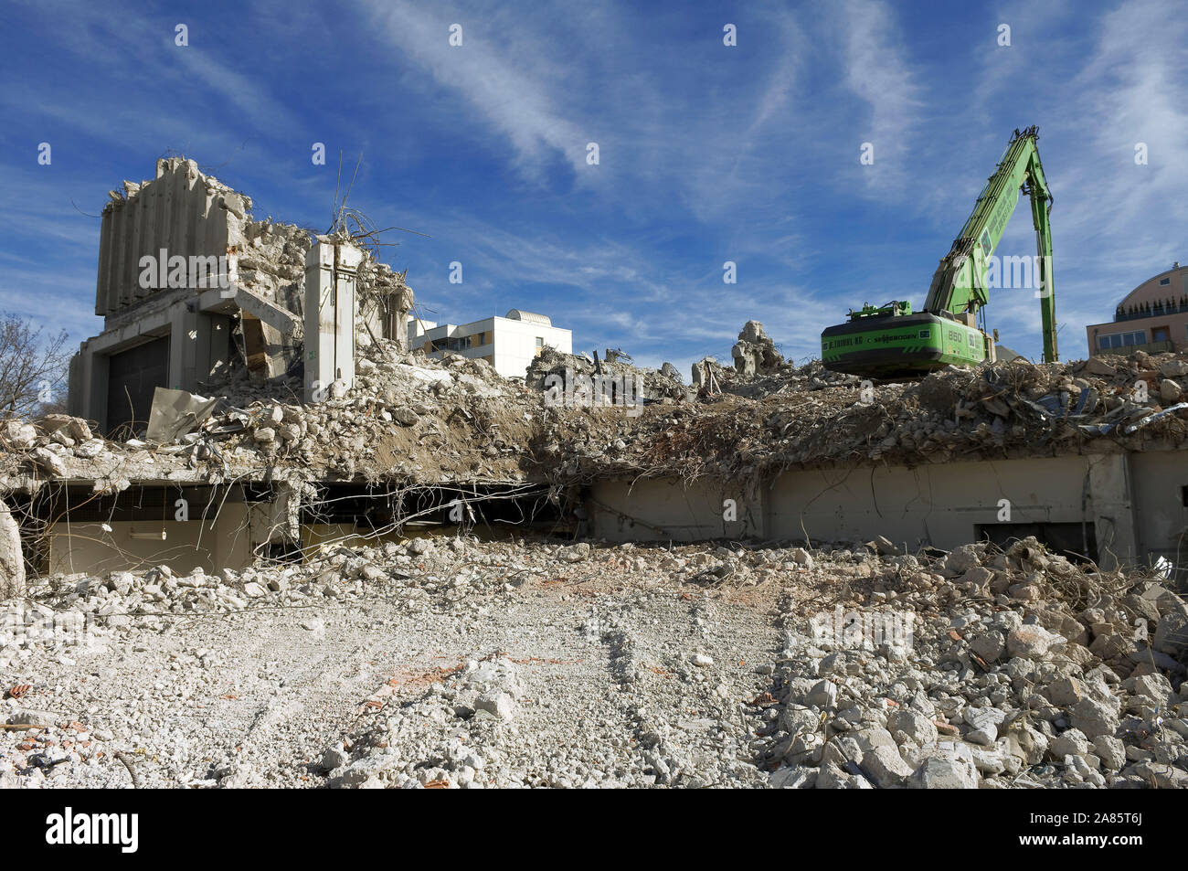 building demolition, Munich, Bavaria, Germany Stock Photo - Alamy