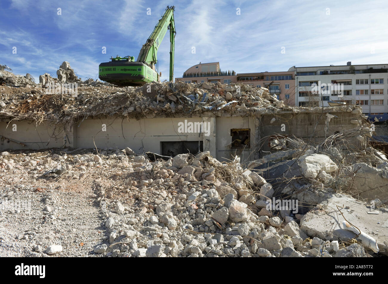 building demolition, Munich, Bavaria, Germany Stock Photo - Alamy