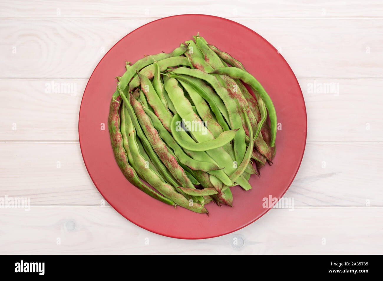Flat green beans hi-res stock photography and images - Alamy