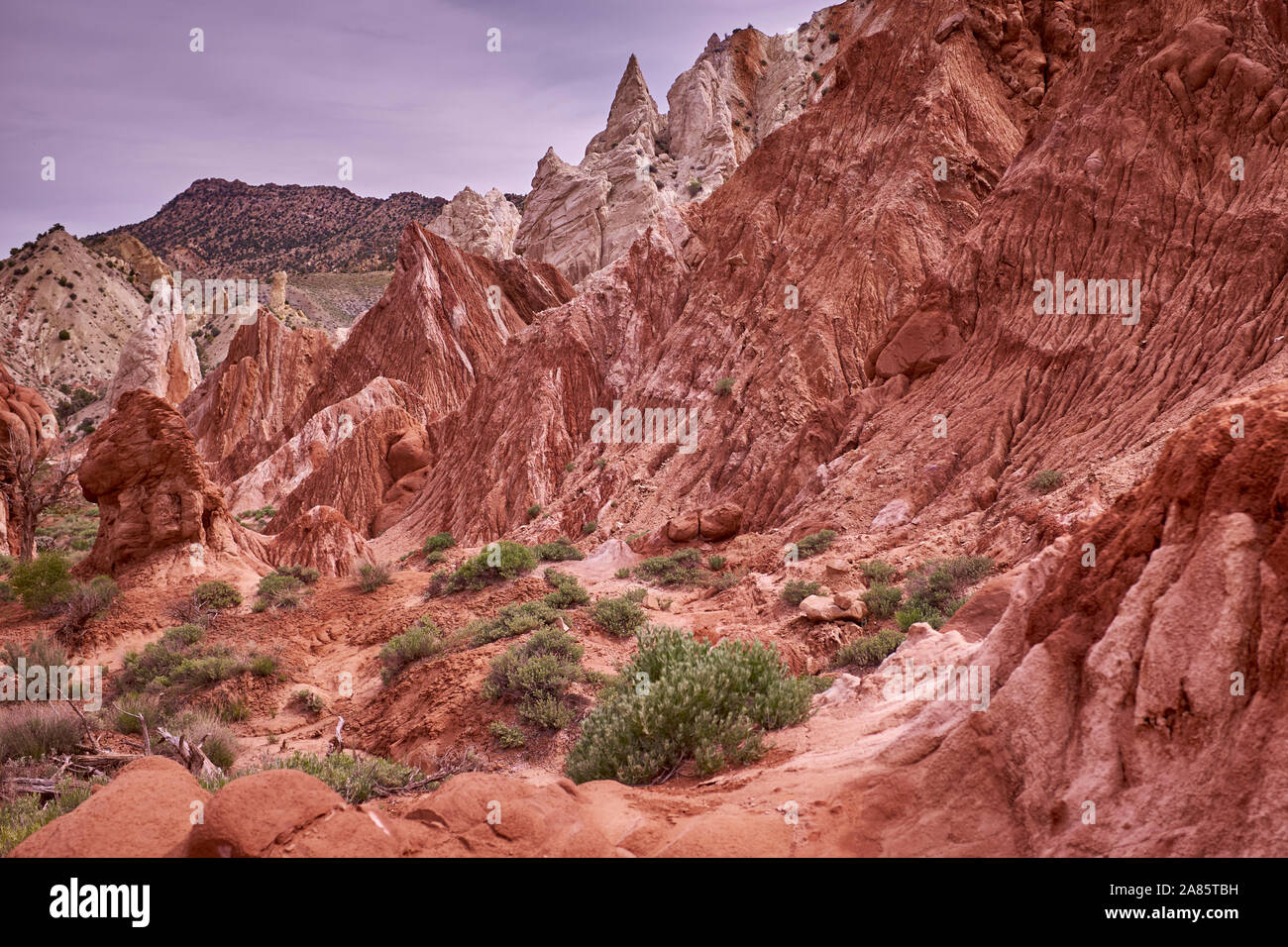 Candyland rock formations on Cottonwood Canyon Road, around the ...
