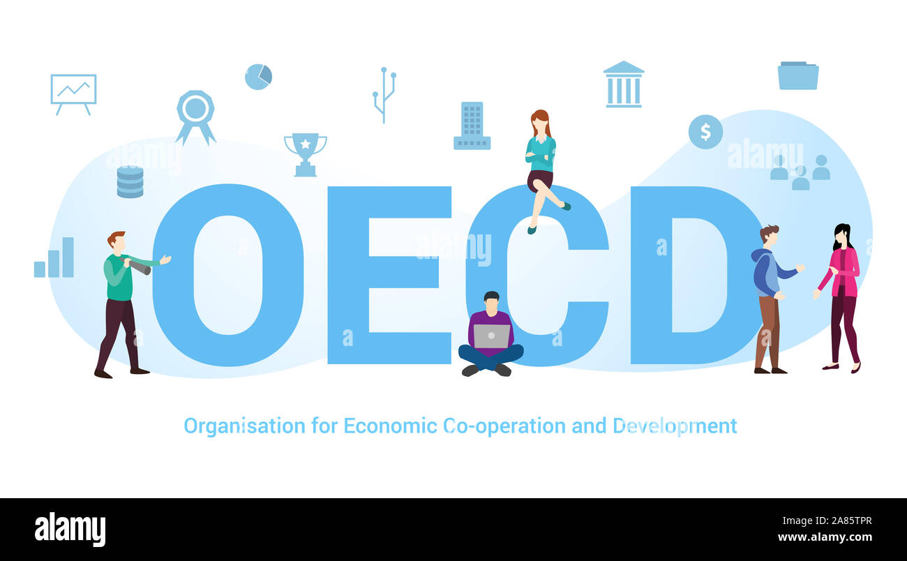 oecd organisation of economic co-operation and development concept with ...