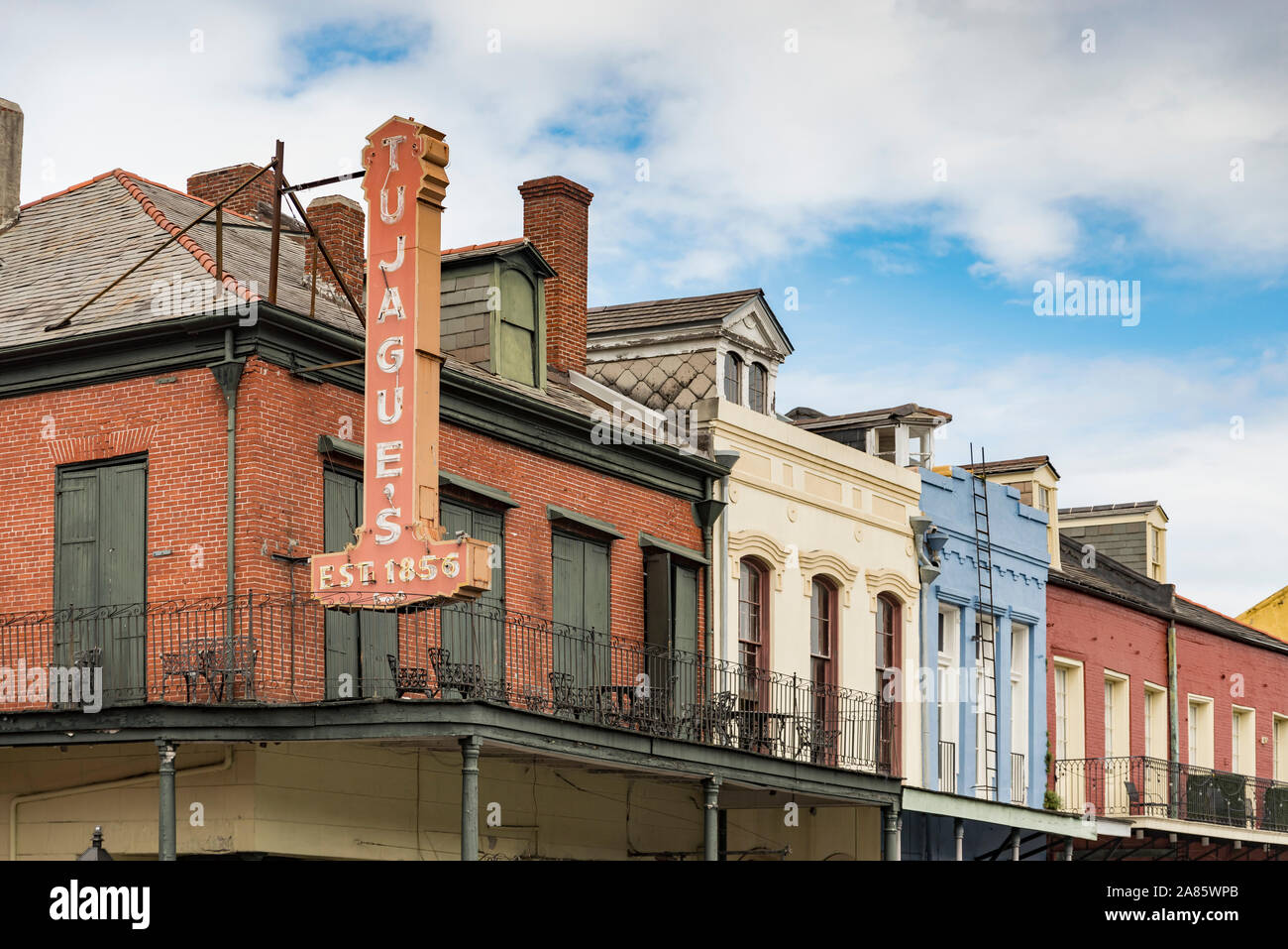 Architecture of the French Quarter in New Orleans Stock Photo - Alamy