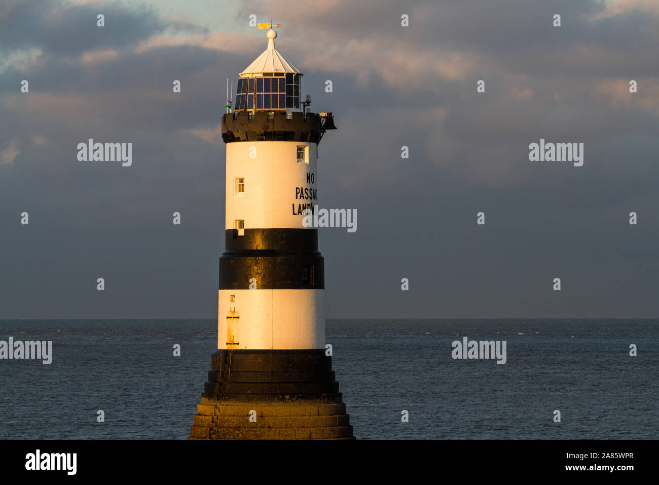 Golden hour pen mon lighthouse, landscape Stock Photo - Alamy