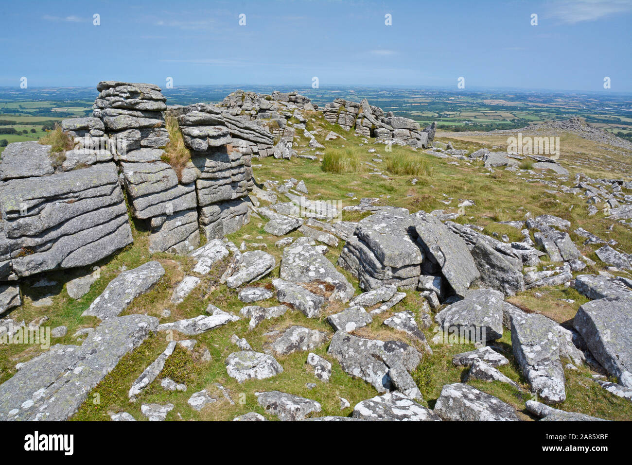 Looking north from Belstone Tor on Dartmoor Stock Photo - Alamy