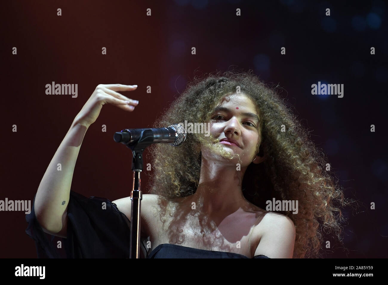 Rio de Janeiro, Brazil, October 5, 2019. Singer Vitória Falcão of the ...