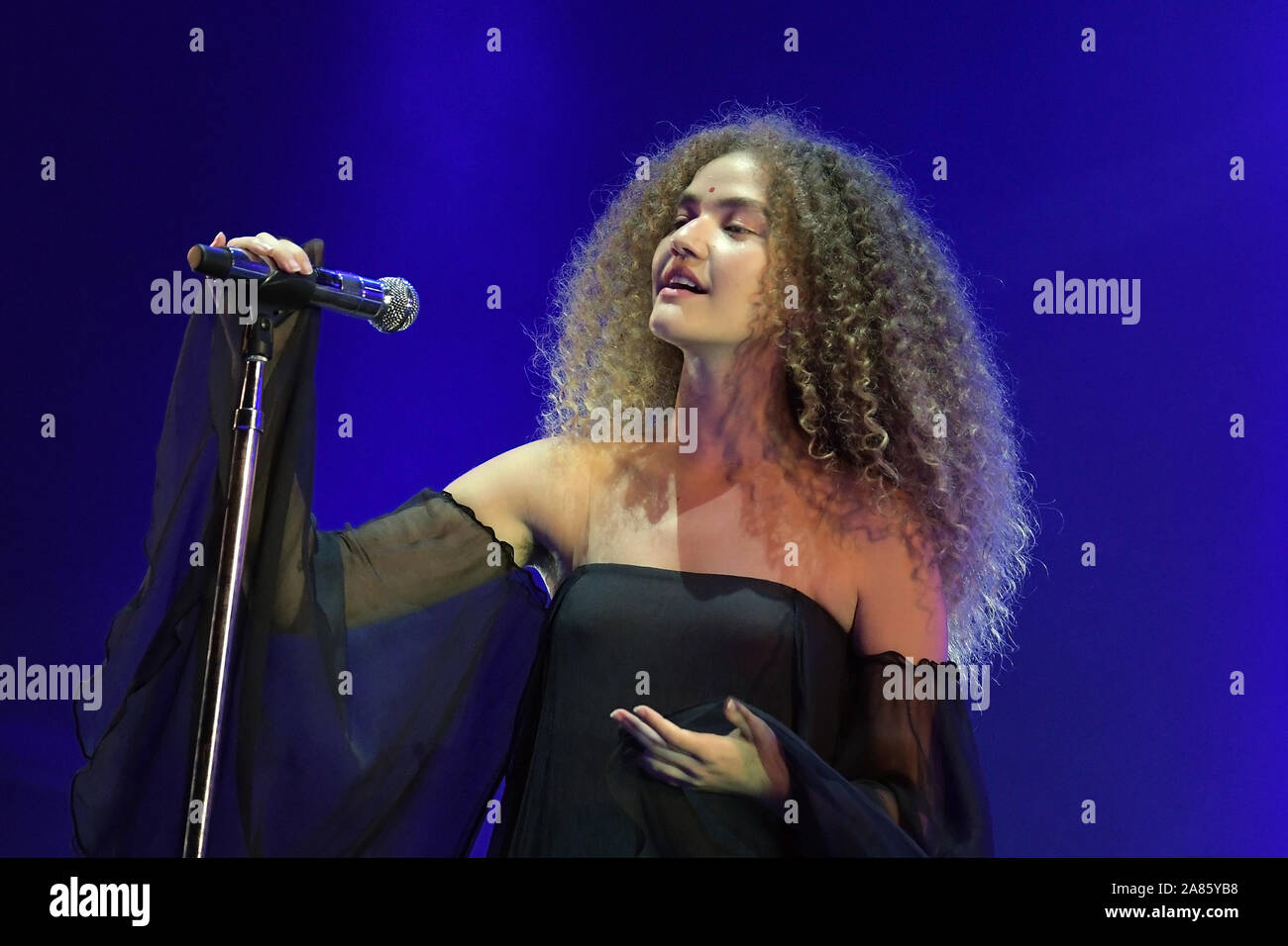 Rio de Janeiro, Brazil, October 5, 2019. Singer Vitória Falcão of the ...