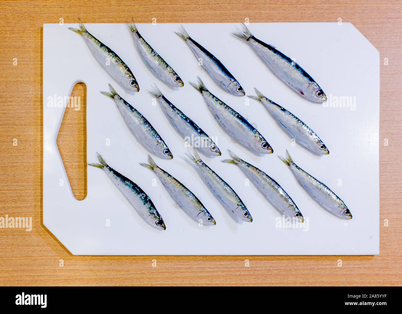 Cutting sardines hi-res stock photography and images - Alamy
