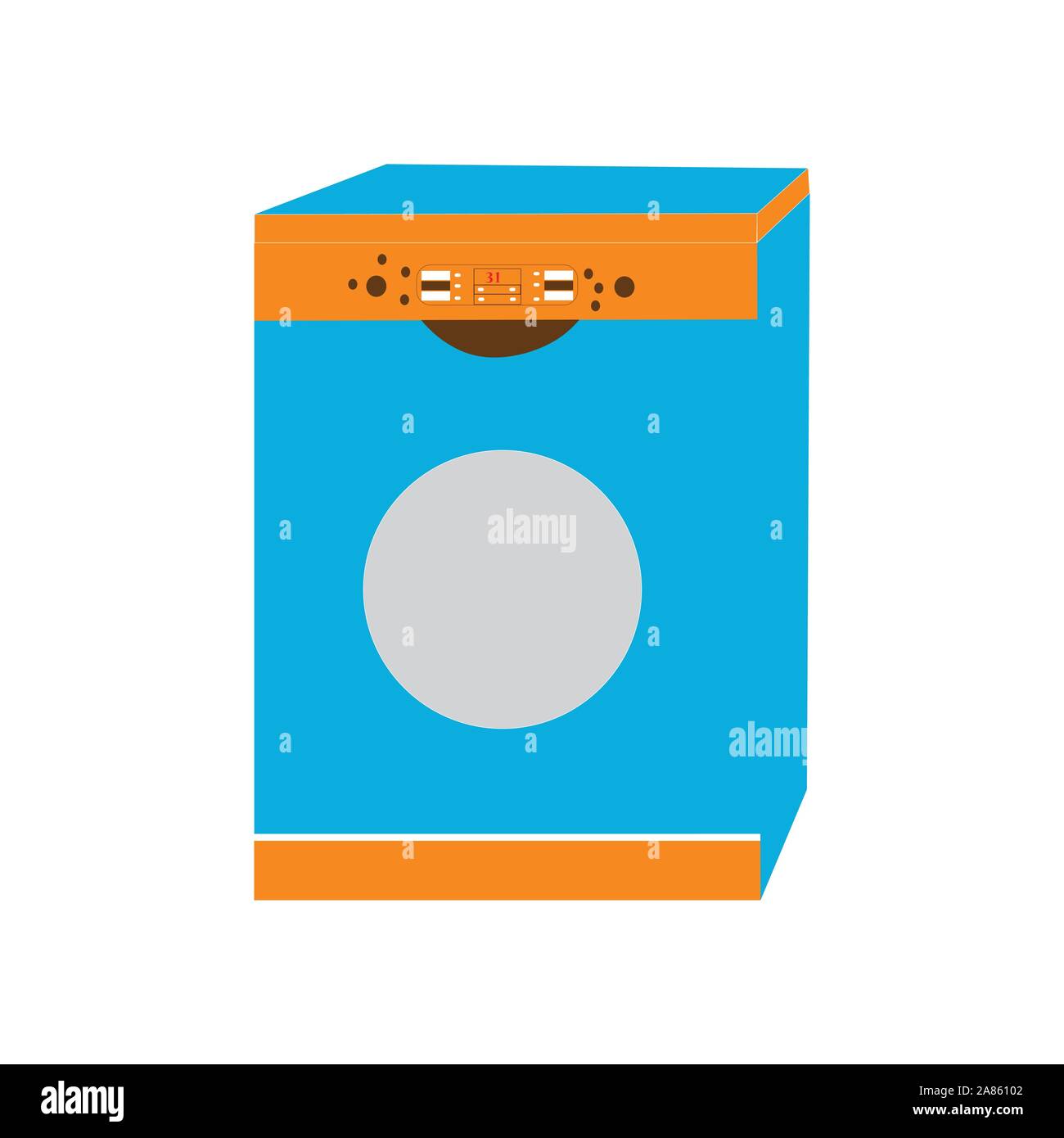 Washing clothes icon 3d Stock Vector Images - Alamy