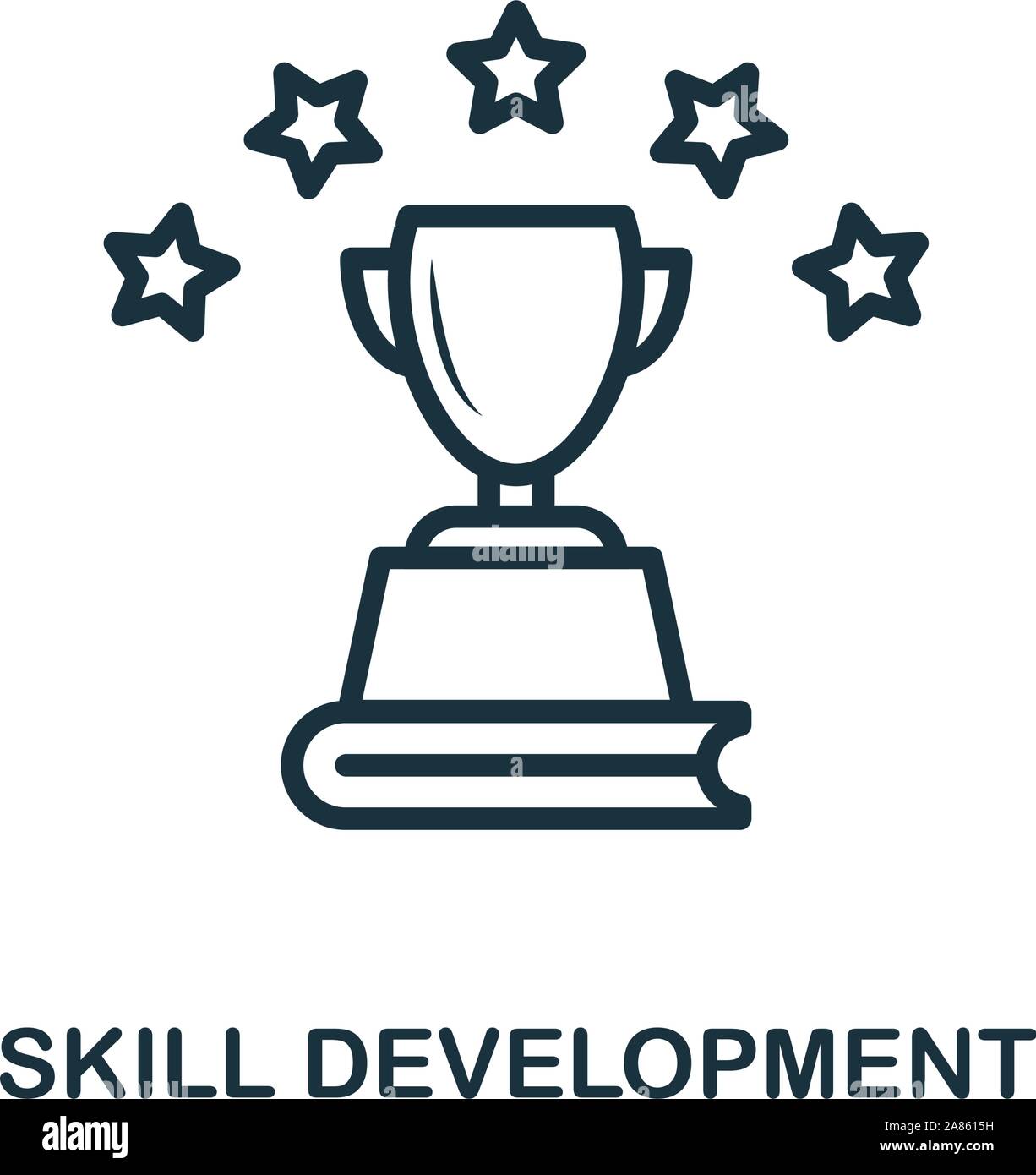 Skill Development icon outline style. Thin line creative Skill ...