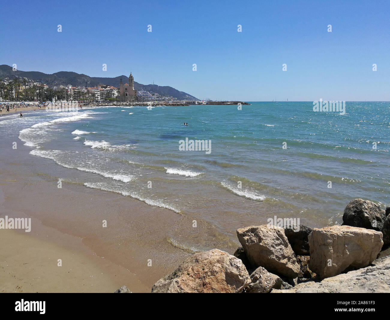 Sitges beach tourism hi-res stock photography and images - Alamy