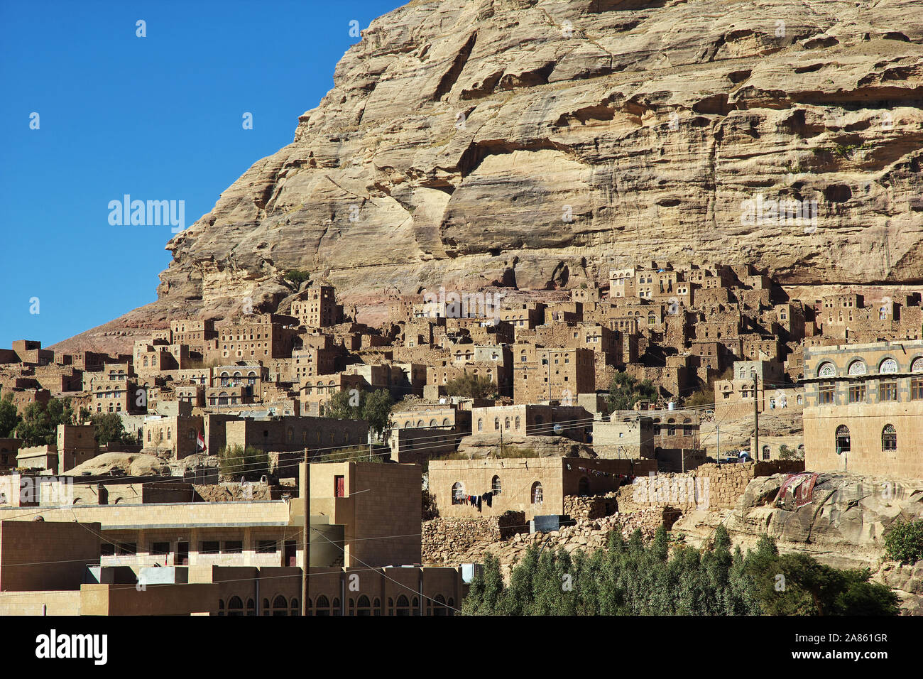 Thula village in mountains, Yemen Stock Photo - Alamy