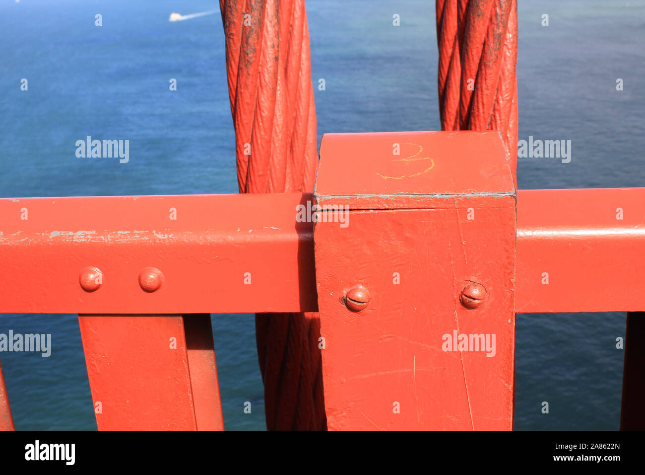 Golden gate handrail hi-res stock photography and images - Alamy