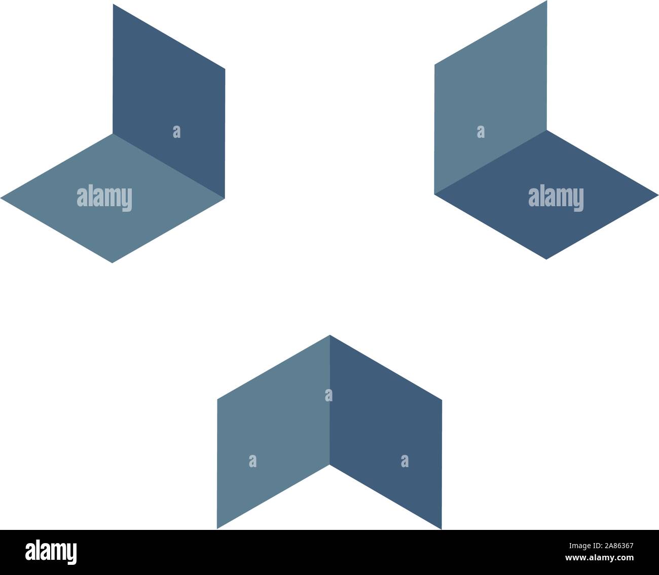 Three Chevron geometric arrows logo design template. company identity ...