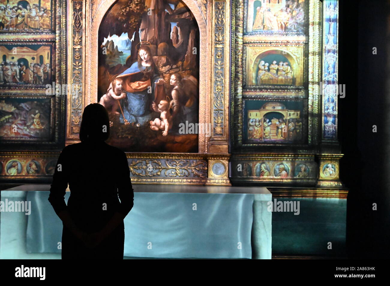 Virgin Of The Rocks Leonardo High Resolution Stock Photography and ...