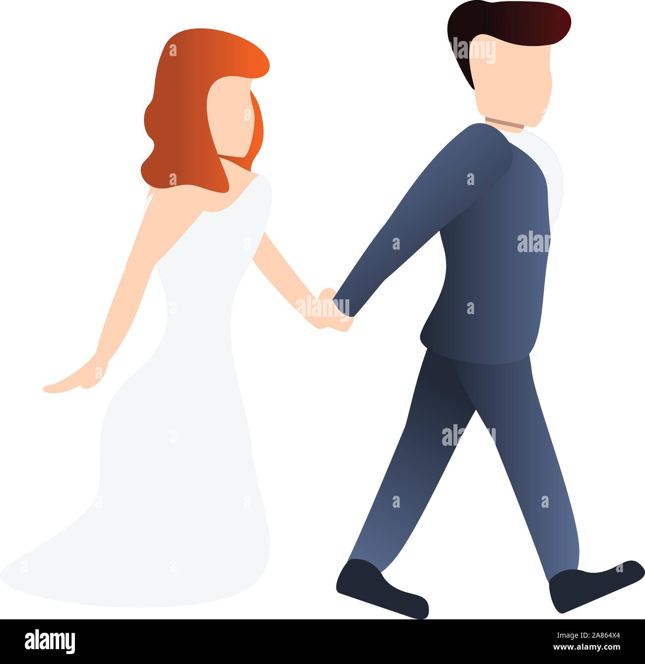 Bride icon. Cartoon of bride vector icon for web design isolated on ...