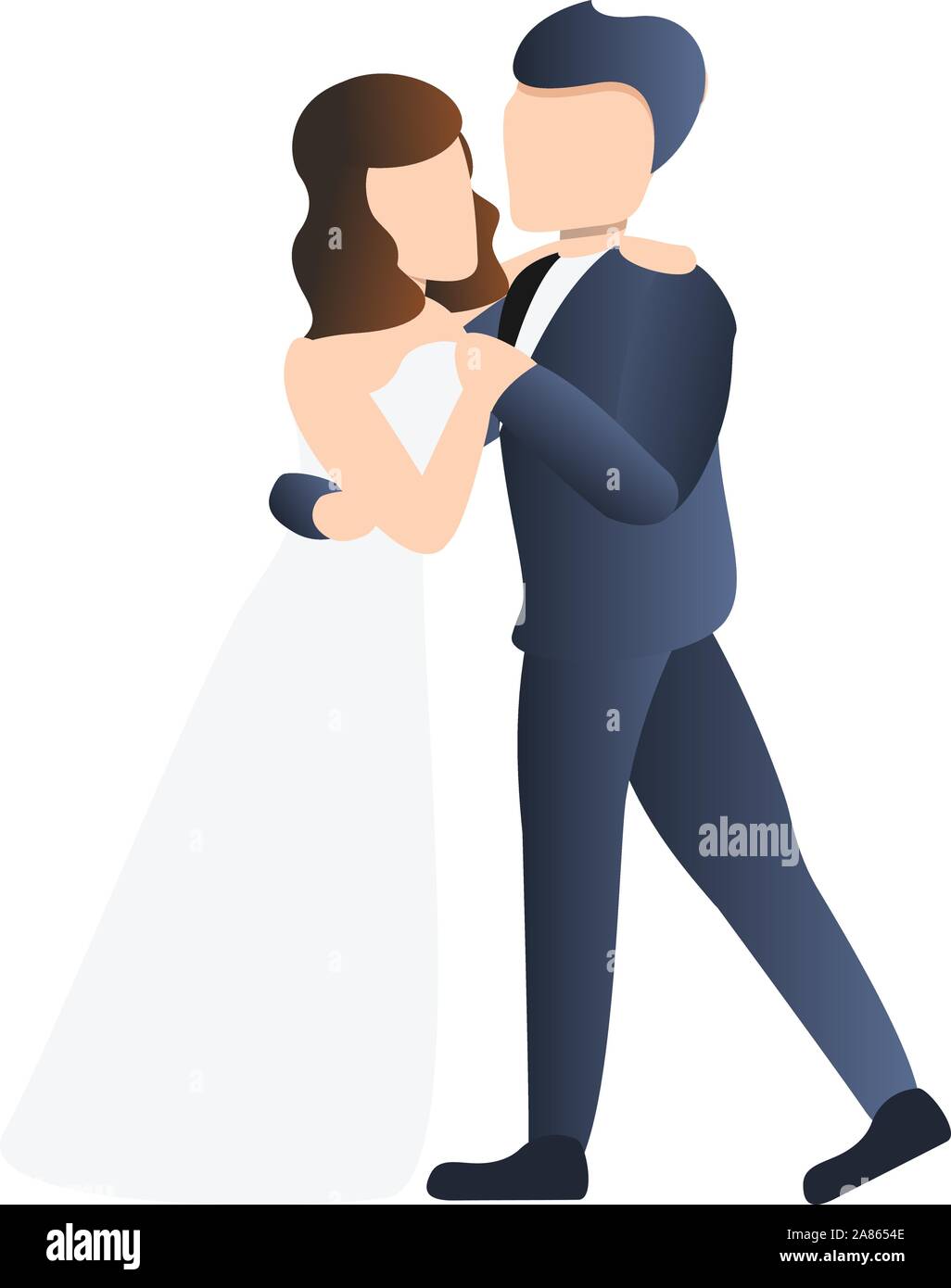 Party bride icon. Cartoon of party bride vector icon for web design ...