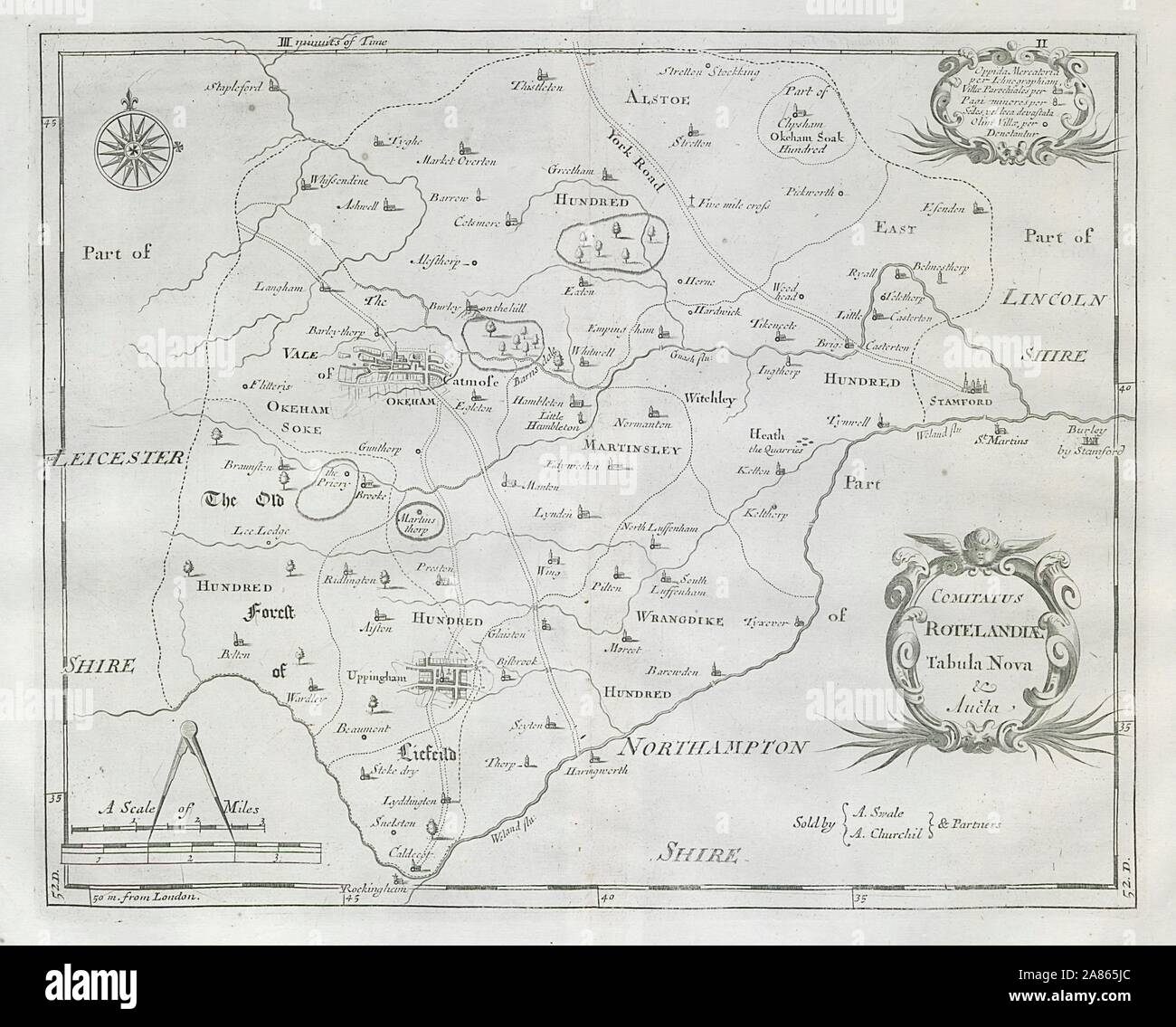 Map of oakham hi-res stock photography and images - Alamy
