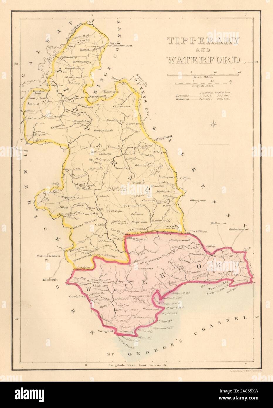 Map of county tipperary hi-res stock photography and images - Alamy